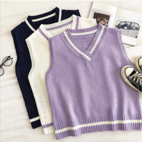 Tampil Cantik dan Trendy! 10 Inspirasi OOTD Rompi Rajut - Gaya Remaja